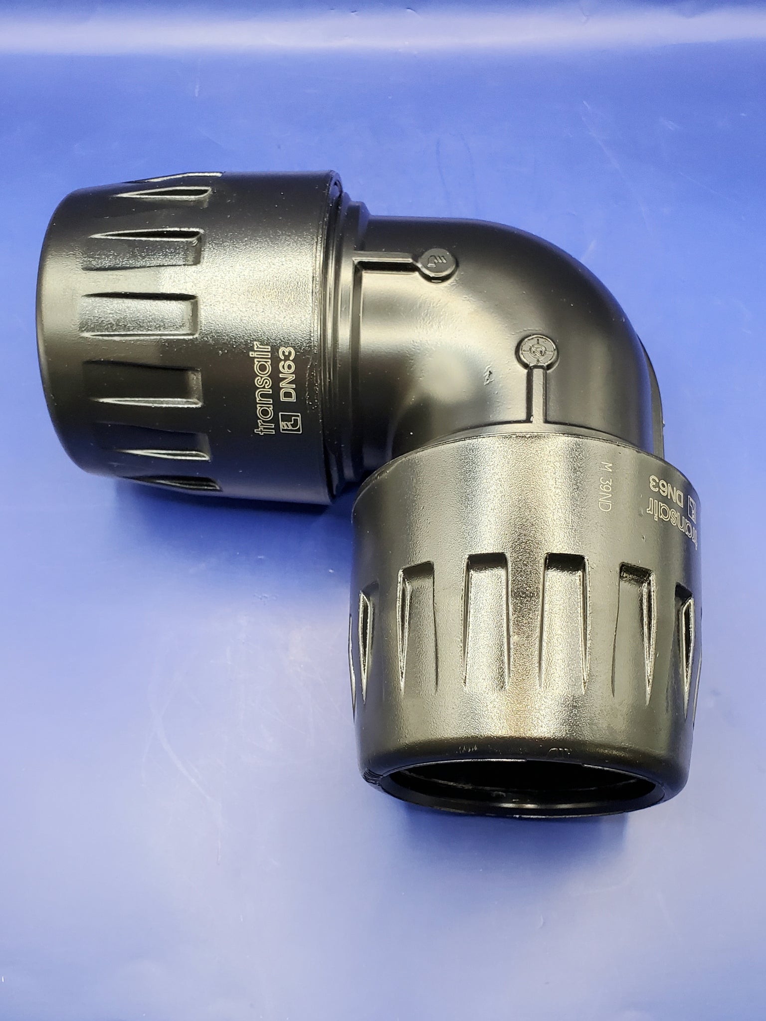 6602 63 00: 2-1/2" (63mm) 90° Elbow – Air Compressor Supply