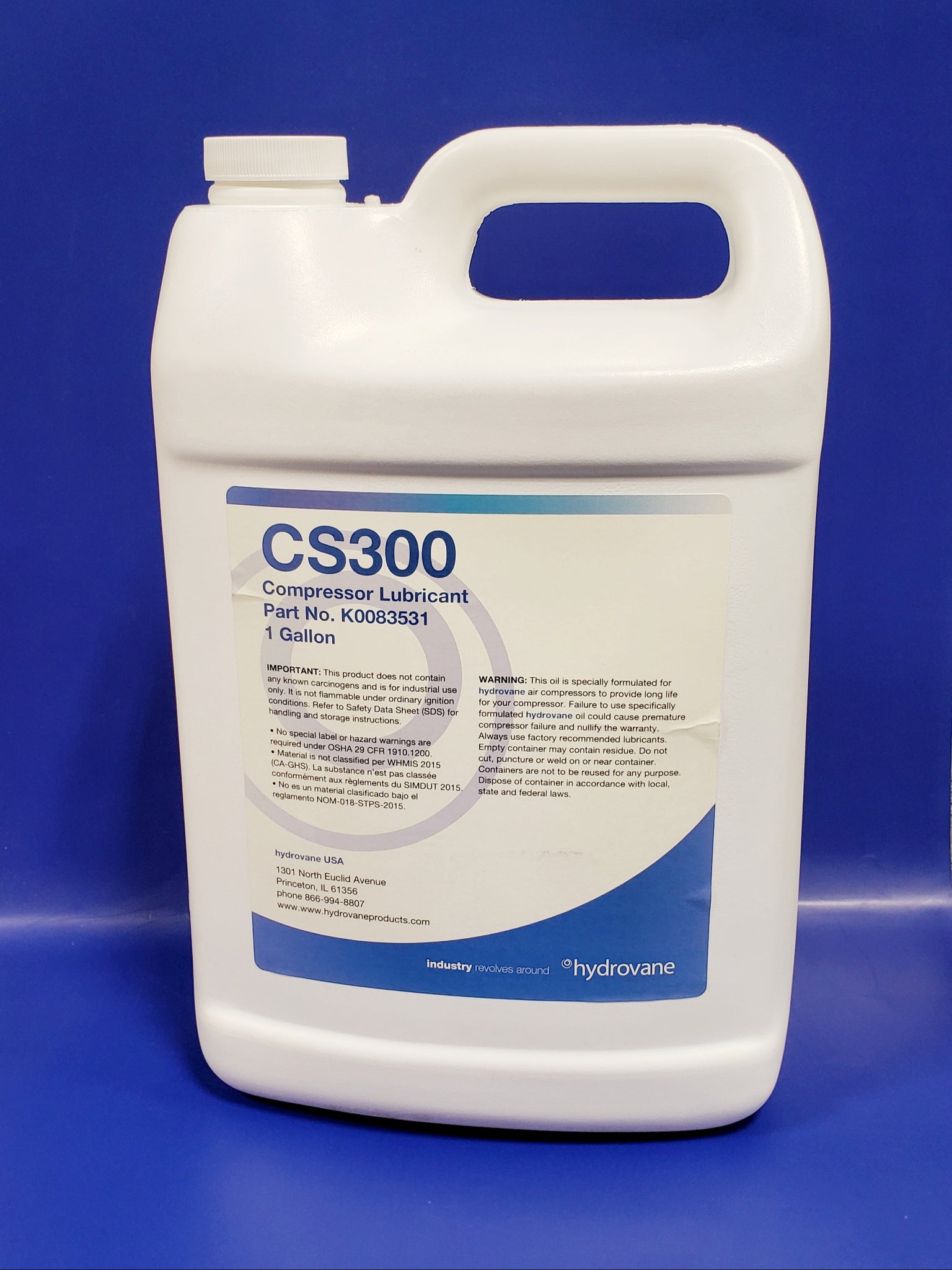K0083531: OIL 1GAL CS300 OIL – Air Compressor Supply